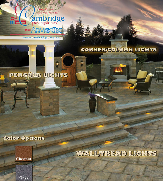 Retaining Wall Column Light Fixtures